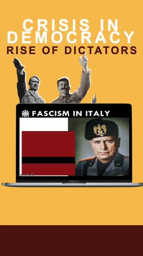 Interwar Period Rise of Dictators PowerPoint/Google Slides + Guided Notes