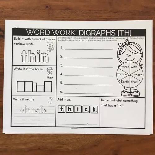 No Prep Word Work by Education to the Core | Teachers Pay Teachers
