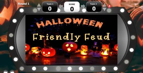 Halloween Friendly Feud PPTx Game. Vocabulary. Guessing. Fun. ELA. ESL.