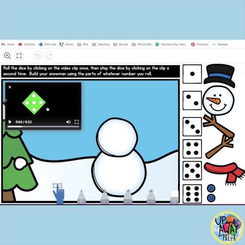 Do You Wanna ROLL a Snowman - Seesaw Activity by Up and Away in Pre-K