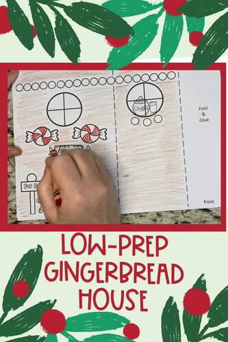 Gingerbread House for Sale | Low-Prep Craft + Opinion Writing (Print & Go)