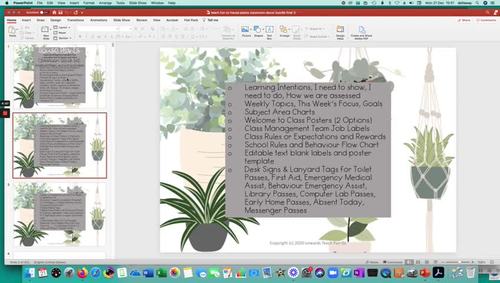 Plants Classroom Decor Botanical Bundle by Teach Fun Oz | TPT