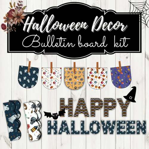 Halloween Bulletin Board Kit | Bulletin Board Borders, Banners and ...