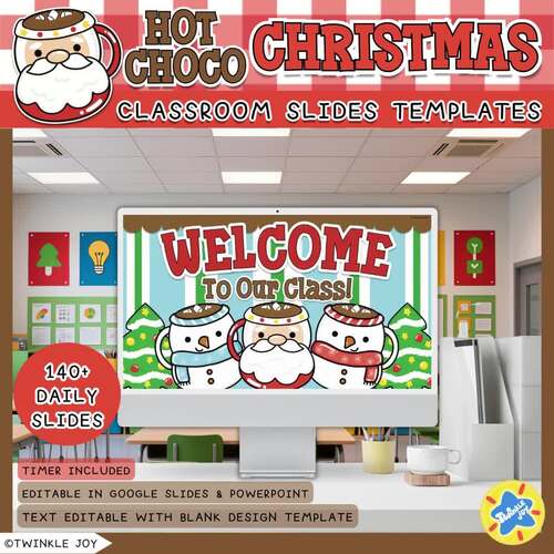 Christmas Hot Choco Daily Slides | Editable Google Slides, PowerPoint ...