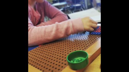 Cosmic MATH: Montessori Pegboard Decimal Board Fractions Algebra & Word ...