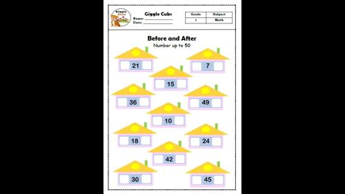 Kindergarten worksheets for Math, English and EVS. by Giggle Cubs