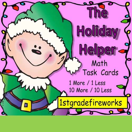 The Holiday Helper- Math Task Cards by 1stgradefireworks | TPT