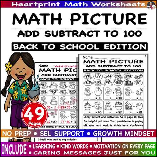 Addition and Subtraction Within 100 With Pictures Go Master Lift Drill ...