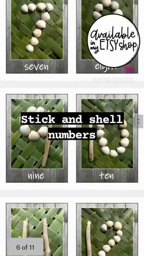 Shell math nature flashcards numbers 0-20 beach theme | TPT