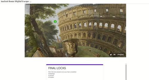 Ancient Rome DIGITAL ESCAPE ROOM for Google Drive® | Distance Learning
