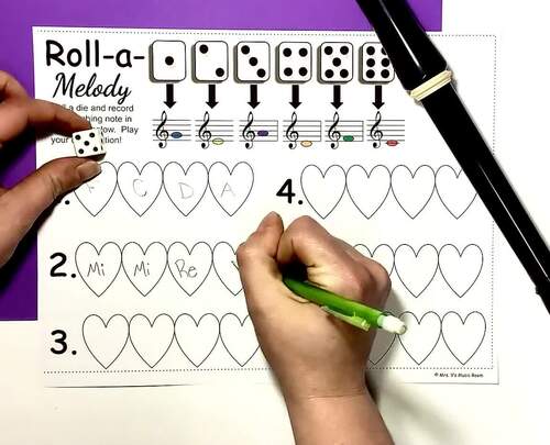Melodic Composition Activity | Treble Clef Solfege Game | Early Years Music