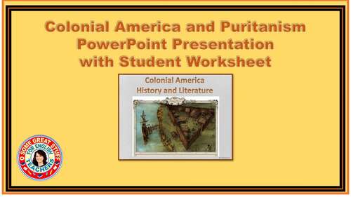 Introduction - Colonial America & Puritanism Presentation with Student ...