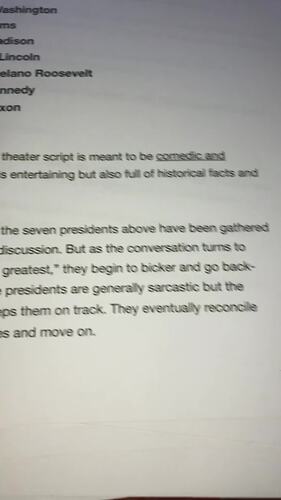 Presidents Readers Theater by The Glass Academy | TPT