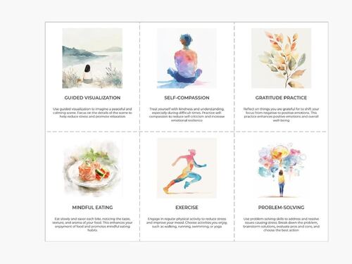 Coping Skills Therapy Cards, Cognitive Behavioral Flashcards, CBT ...