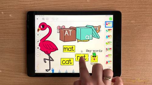 CVC Word Games Reading Phonics Review for Seesaw Kindergarten & 1st Grade