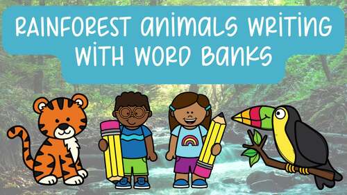 Rainforest Writing Rainforest Animals Unit Worksheets PreK Kindergarten ...