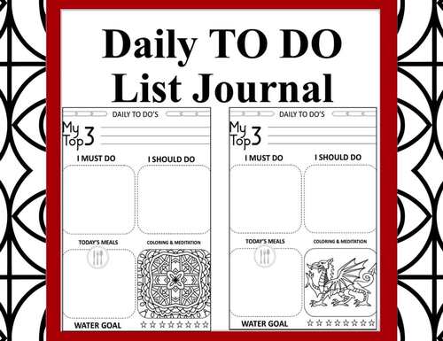 Daily To Do List Journal: Organize your Day and Goal Setting Planner ...