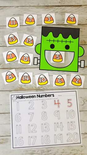 Halloween Feed Me Number Tracing - Tracing Numbers 0 to 5, 1 to 10, or ...