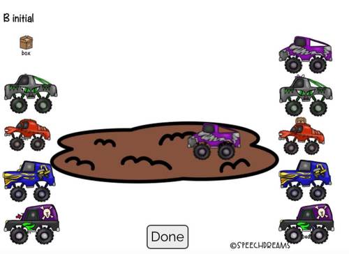 Monster Truck Boom Cards for Articulation by Speech Dreams | TPT