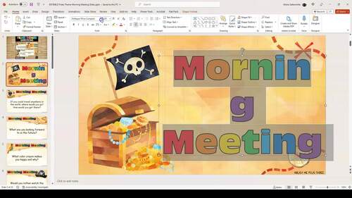 Editable Pirate Themed Morning Meeting | Question of the Day ...