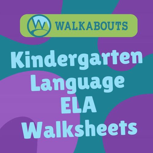 Kindergarten ELA Using Nouns and Verbs Walksheet Worksheet Set 1 by ...