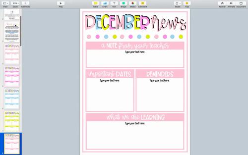 Editable Classroom Newsletter - Happy Brights Themed by A Classy Classroom