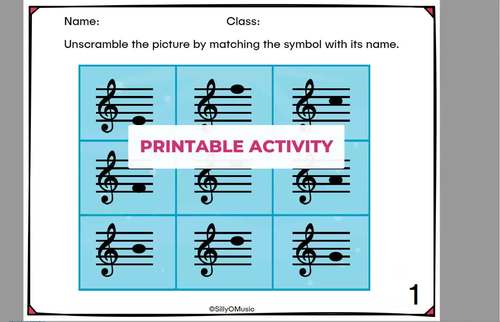 Underwater Treble, Bass, Alto Clef Notes: Printable Centers & EASEL ...