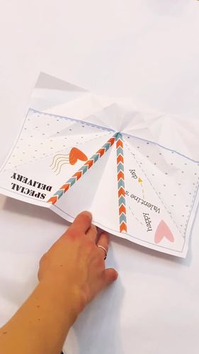 Paper Airplane Kid's Valentine | Fold and Go | Tags by Alyson Jordan