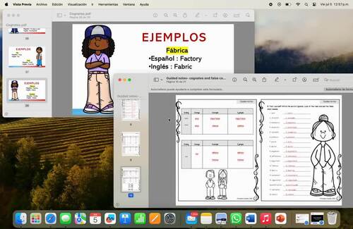 Cognates and false cognates PPT worksheet and digital mystery Puzzle in ...