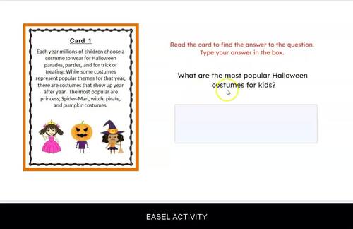Halloween Trivia Activity Scavenger Hunt with Easel Option by CarolJ ...
