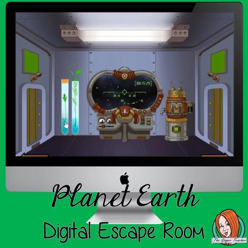 Planet Earth Science Escape Room Boom Cards by The Ginger Teacher