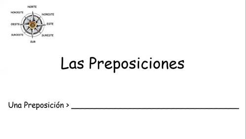 Spanish Prepositions Video Note Bundle by Sr and Monsieur Schepeez