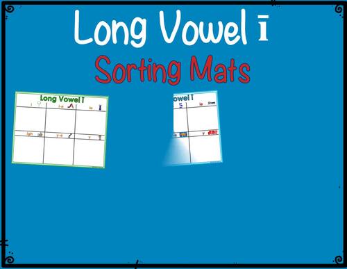Long Vowel ī Sounds Picture Sort & Worksheets by The Teaching Scene by ...