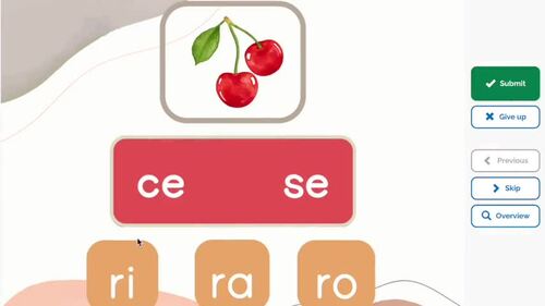 French phonics Blending sounds | Sons voyelles simples BOOM CARDS ...