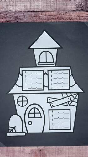 Halloween Math Craft Haunted House Fact Families Multiplication ...