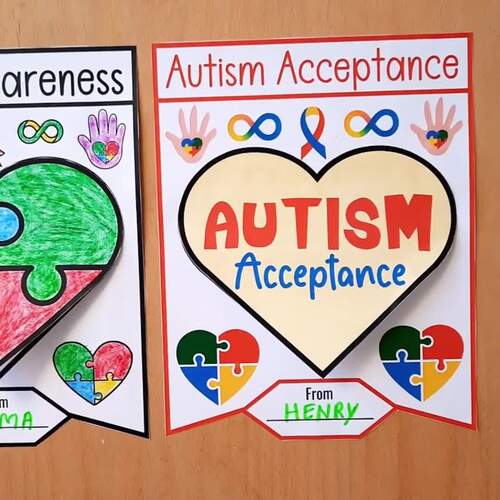 Autism Awareness Writing Craft Activities Autism Acceptance Month ...