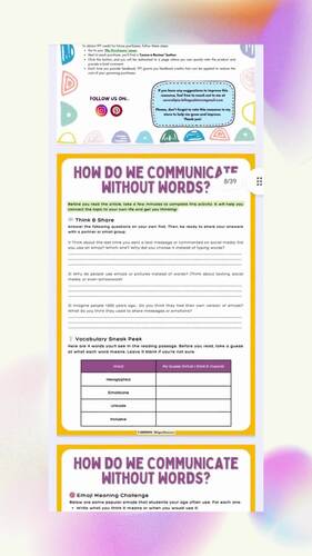 History of Emojis Nonfiction Reading Comprehension | High-Interest ...