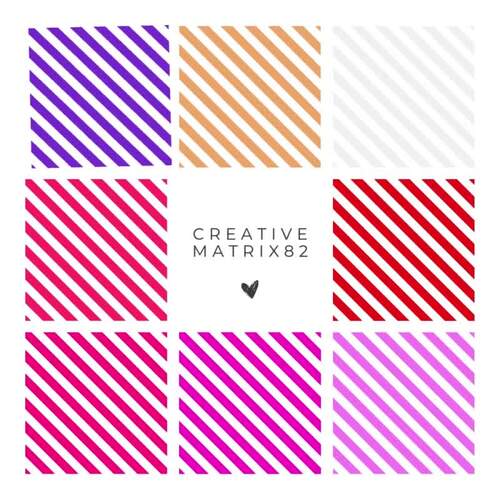 Diagonal Stripes Digital Paper | Striped Seamless Patterns | Stripe ...