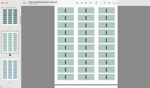 Classroom Boho Calm Colors Book Spine Labels BUNDLE by Arieanna Gonzales