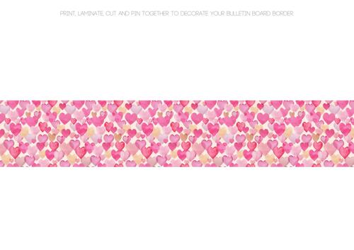 Valentine's Printable Border by Mrs Vals Tech Tools | TPT