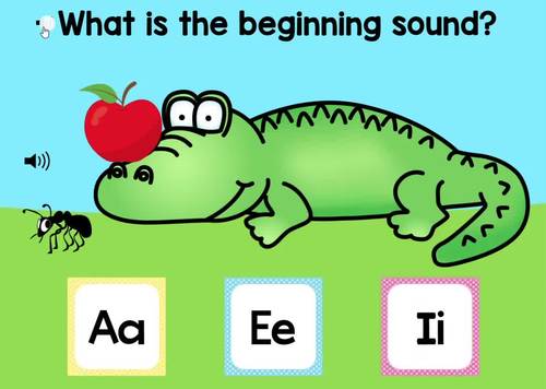 Beginning Sounds (Phonics) Alphabet Letter Sounds Practice Digital Boom ...