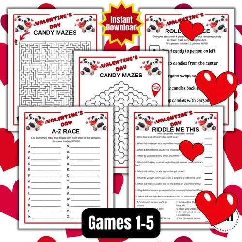 Valentine MEGA Bundle - 11 Engaging Valentine Games for KIDS by ...