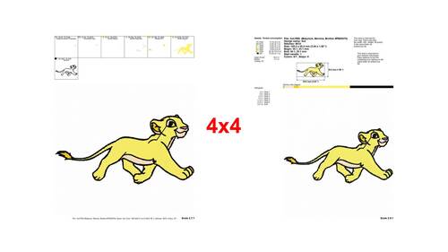 The Lion King Simba Cub Young Lion Running Sitting And With Butterfly ...
