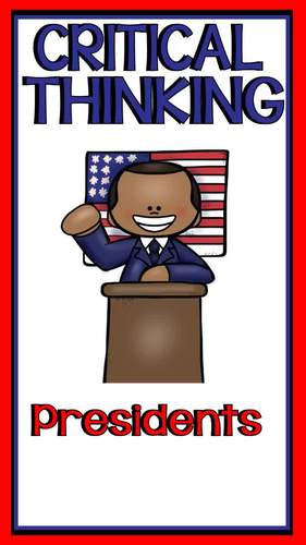 CRITICAL THINKING TASK CARDS U.S. Presidents Vocabulary Fractions History