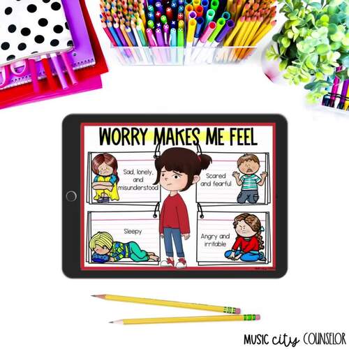 Worry Says What? Lesson, Worry & Anxiety, Counseling & SEL | TPT
