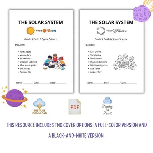 Solar System Mini Unit – NGSS 5-ESS1 & 5-PS2 | Grade 5 Earth & Space ...