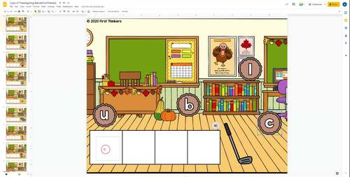 BUNDLE Thanksgiving Phonics Blends Games for Google Slides Seesaw ...
