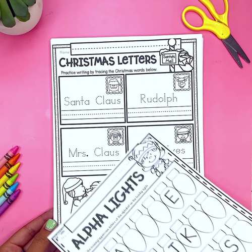 Christmas Activities for Kindergarten {Math and Literacy No Prep ...