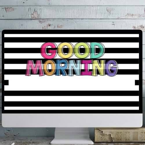 Morning Meetings Animated PowerPoint – 1st Grade (APRIL) | Daily ELA + Math