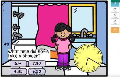 Telling Time to the Nearest 5 Minutes Boom Cards - 2nd Grade - 2.MD.C.7